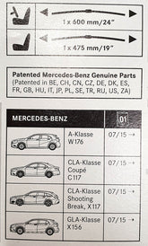 Front Wiper Blades – Mercedes Genuine Parts