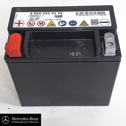 Genuine Mercedes-Benz Auxiliary Battery, Electrical System Battery 12V ...