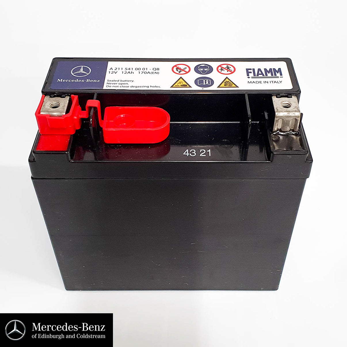 Genuine Mercedes-Benz Auxiliary Battery, Electrical System Battery 12V ...