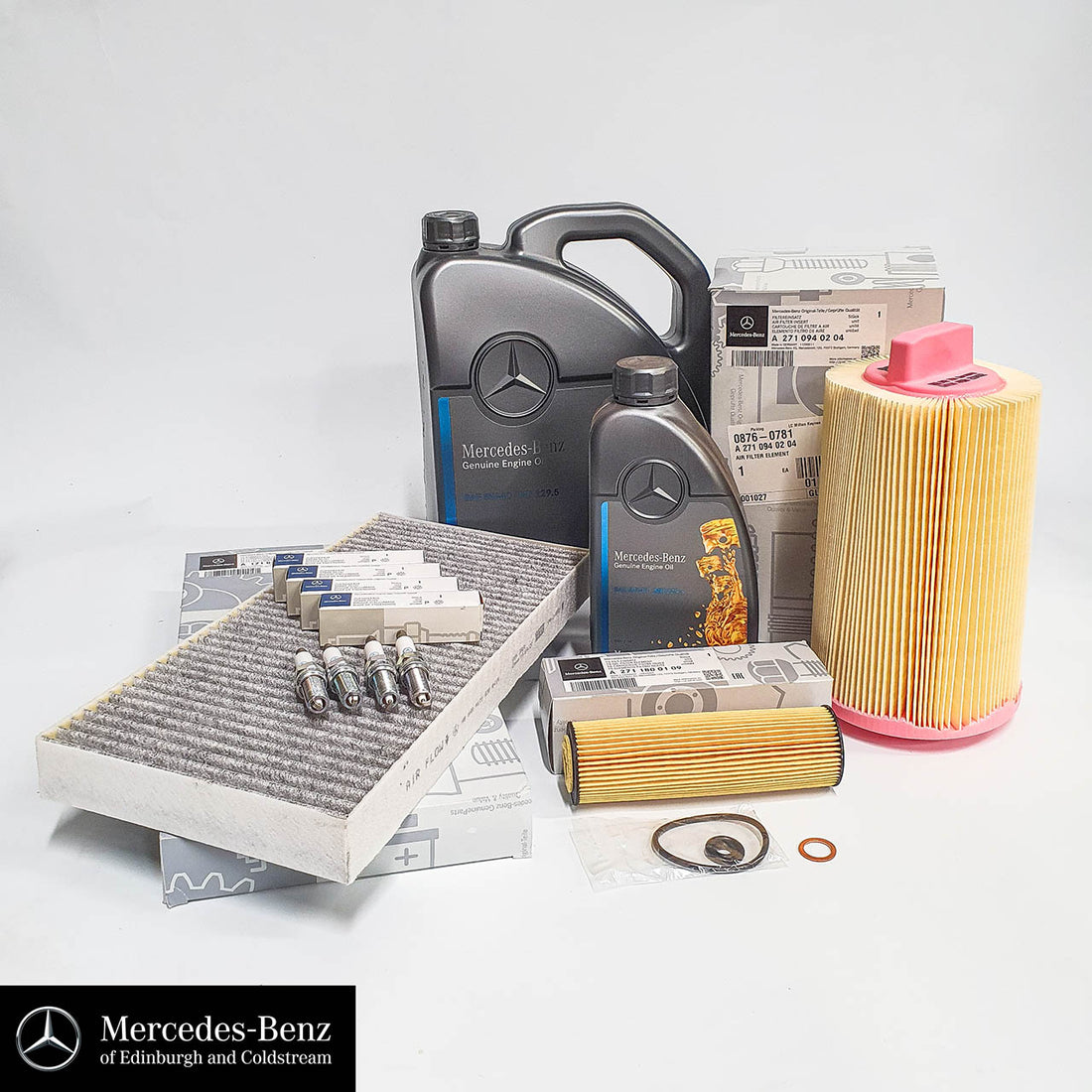 Genuine Mercedes-Benz M271 Engine Service Kit 6L Of Engine Oil & Filte ...