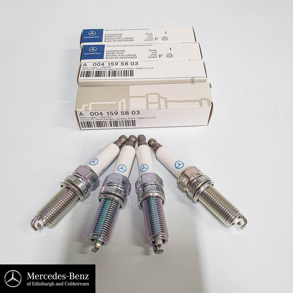 Genuine Mercedes-Benz Spark Plugs 4x A0041595803 – Mercedes Genuine Parts
