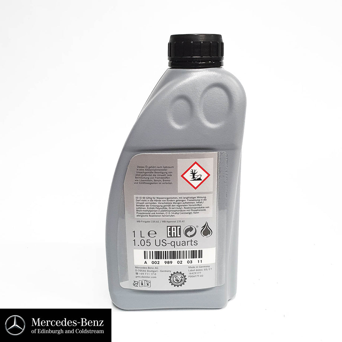 Differential oil MB235.62 gear oil 1L – Mercedes Genuine Parts